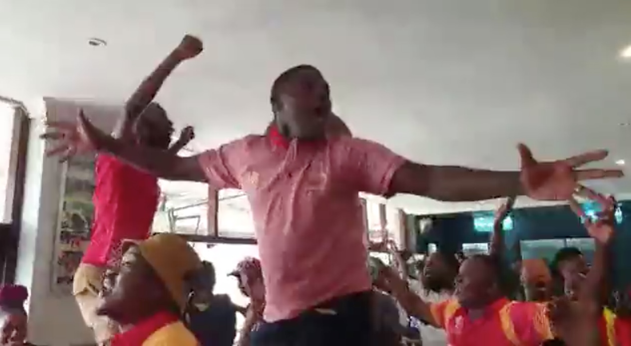 Watch: Zimbabwe fans' pub celebrations
