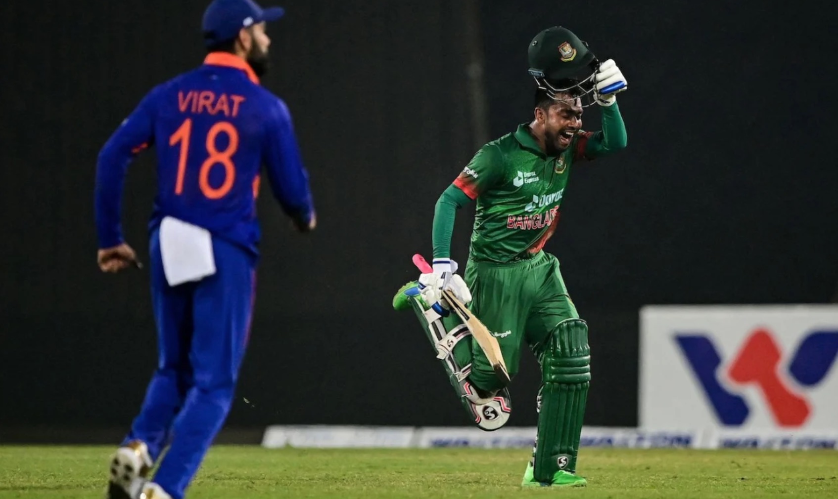 Bangladesh celebrate thrilling win over India