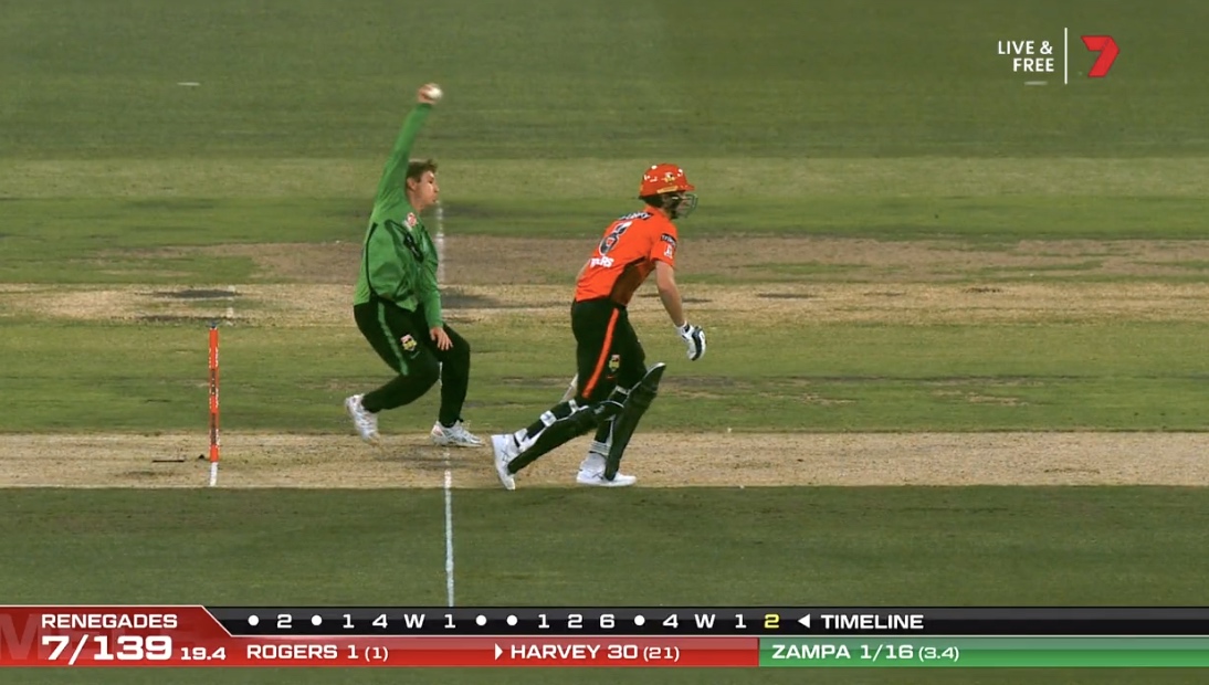 Watch: Mankad drama in BBL
