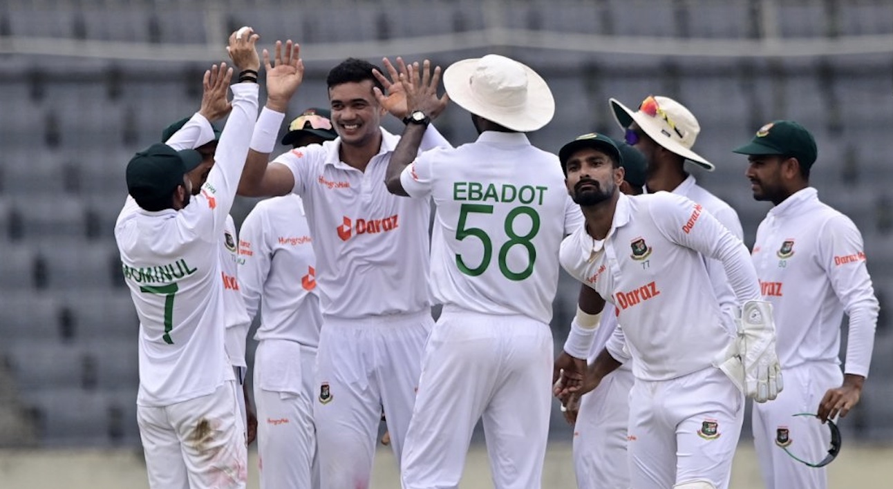 Taskin shines in record Bangladesh win