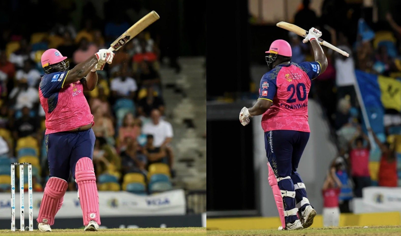 Watch: Bat drop century celebration