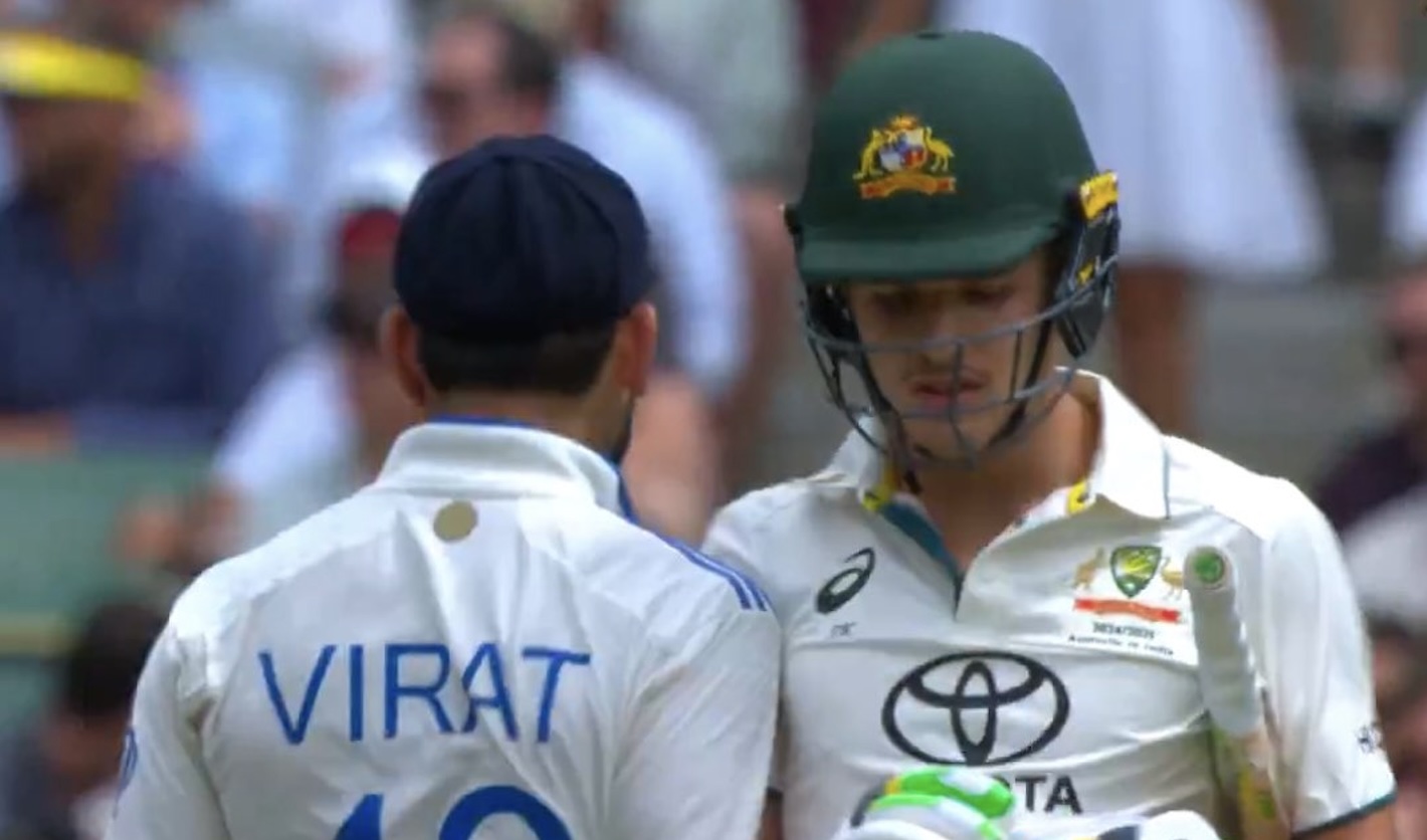 Kohli fined for Konstas shoulder bump